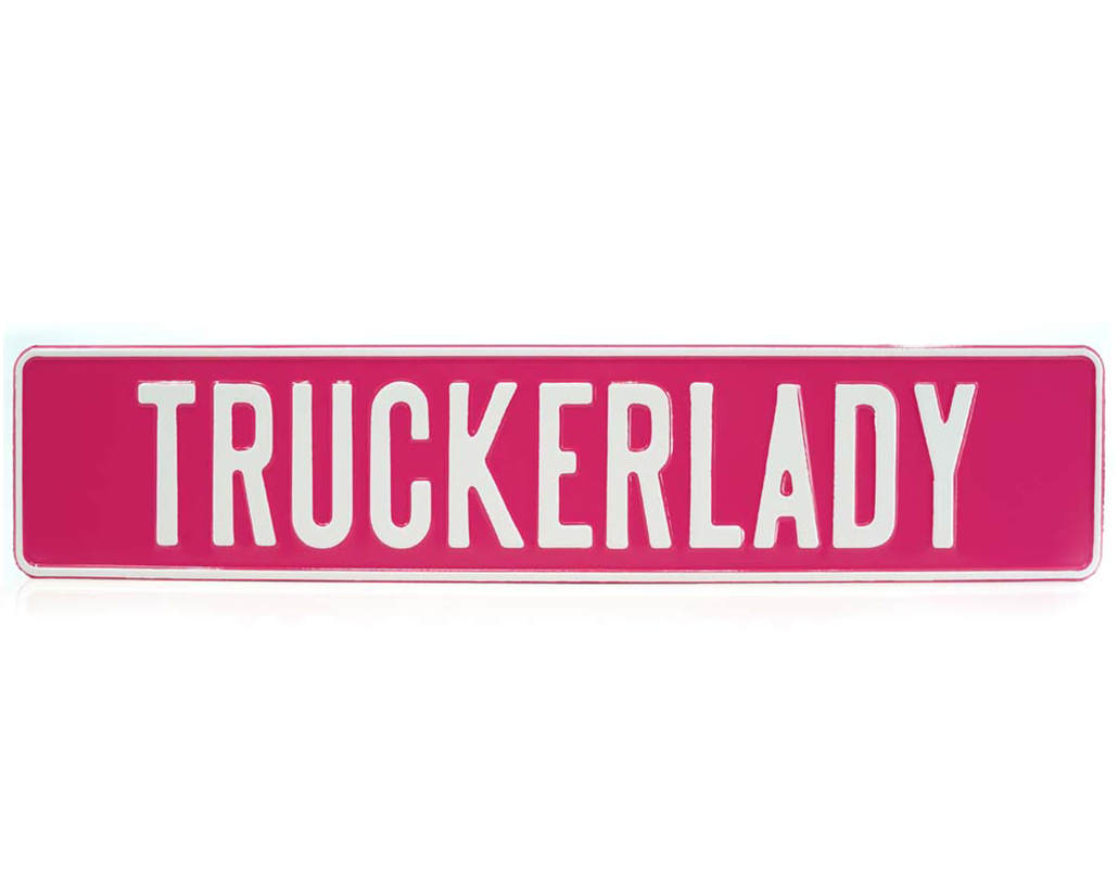 License plate Pink White with custom text